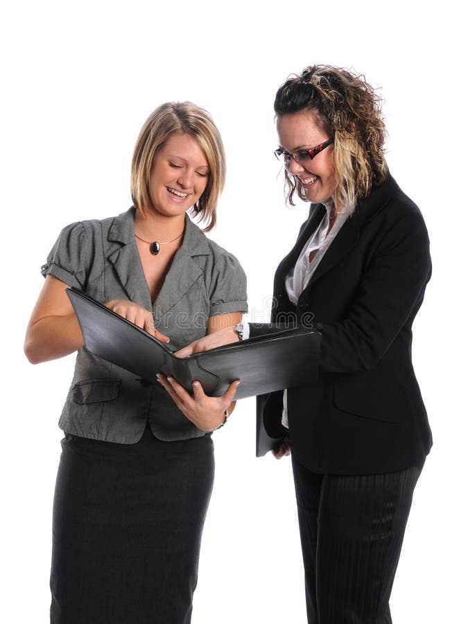 Onderneemsters Die Informatie Delen Stock Foto - Image of vrij, persoon ...