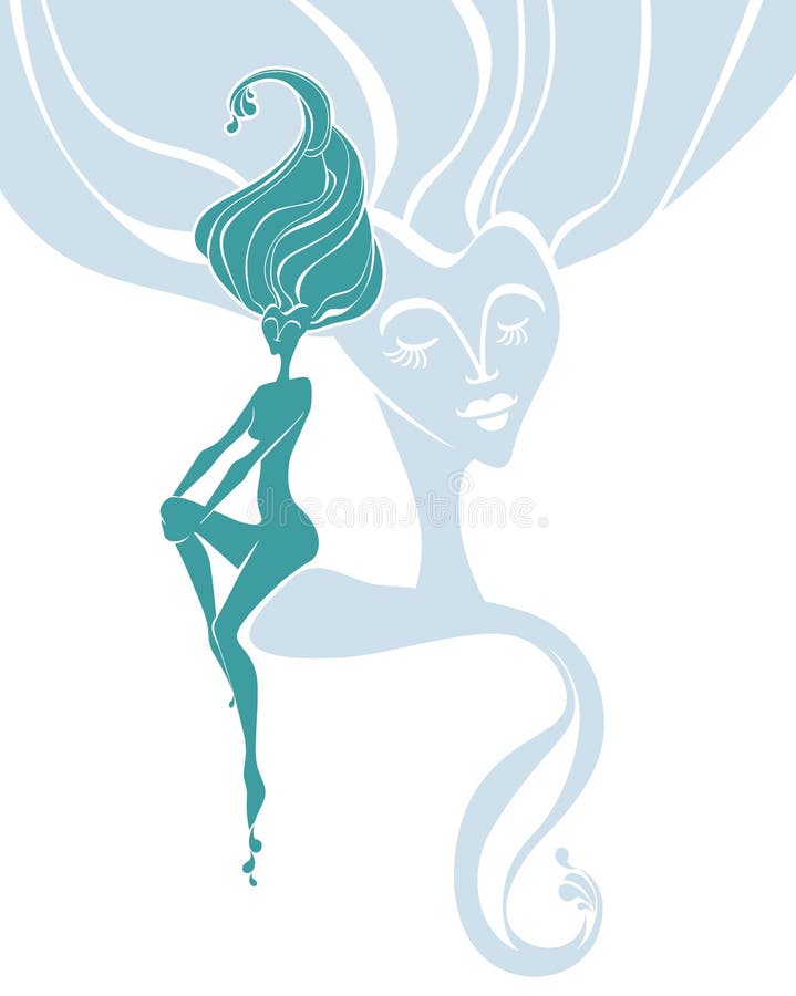 Ondine. stock illustration. Illustration of actress, inspiration - 42647088