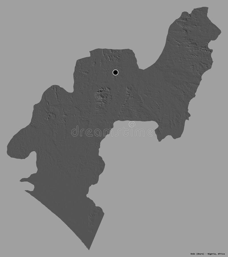 Ondo, State of Nigeria, Zoomed. Pattern Stock Illustration ...