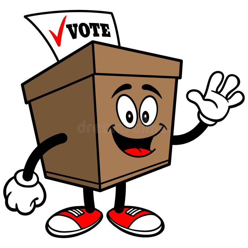 Desenhos Animados Da Urna De Voto Ilustração do Vetor - Ilustração de ...