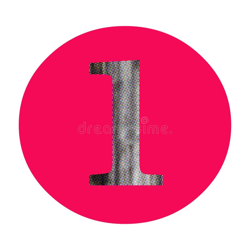 Number 1 on the Red Background Stock Illustration - Illustration of ...