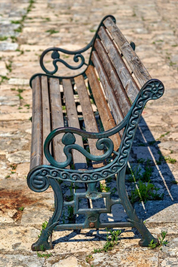 One ancient bench closeup stock image. Image of abstract - 129821883