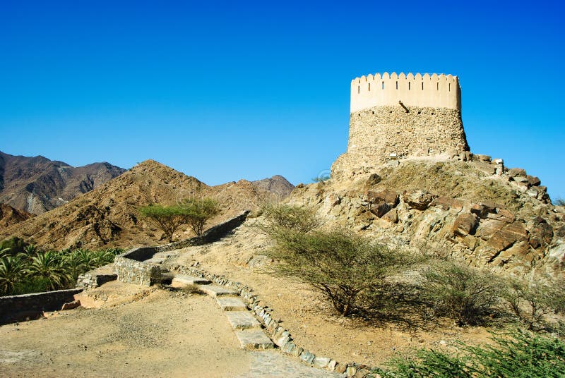 Ancient fort in al badiyah stock photo. Image of mountain - 120072822