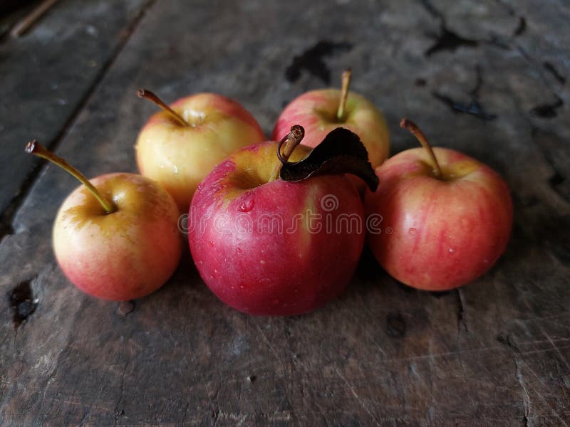 One Apple, a Small Variety, Was Brought Together in a Pile, Led by the ...