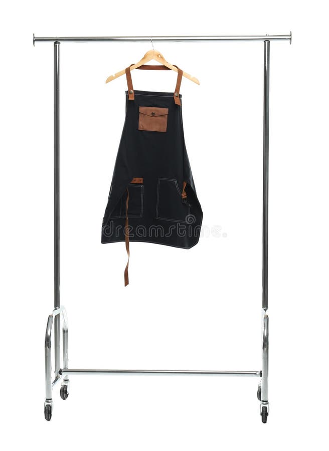 One Apron Clothing Rack Isolated White Stock Photos - Free & Royalty ...