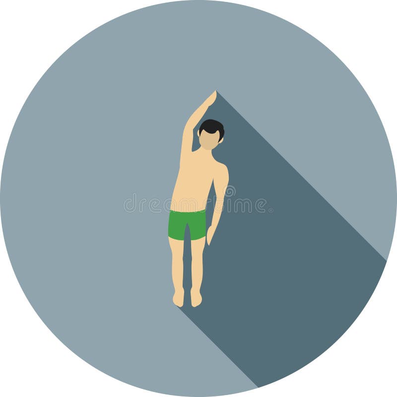 One Arm Bend Left stock vector. Illustration of body - 92011902