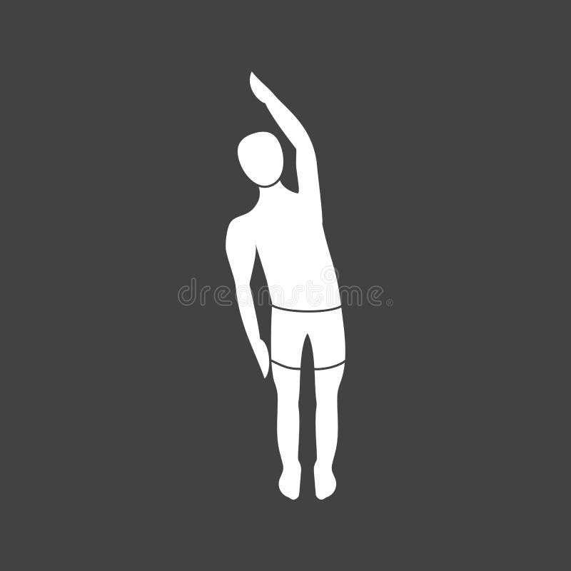 One Arm Bend Right stock vector. Illustration of yoga - 89173874