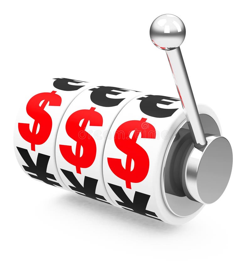 One-armed bandit stock illustration. Illustration of gamble - 48461356