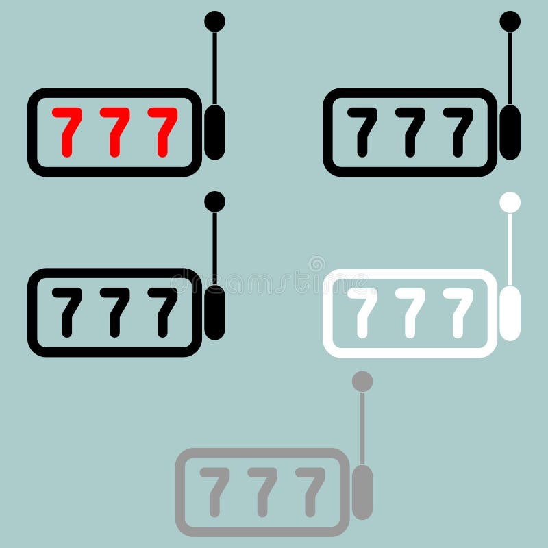 One Armed Bandit it is Icon. Stock Vector - Illustration of panel ...