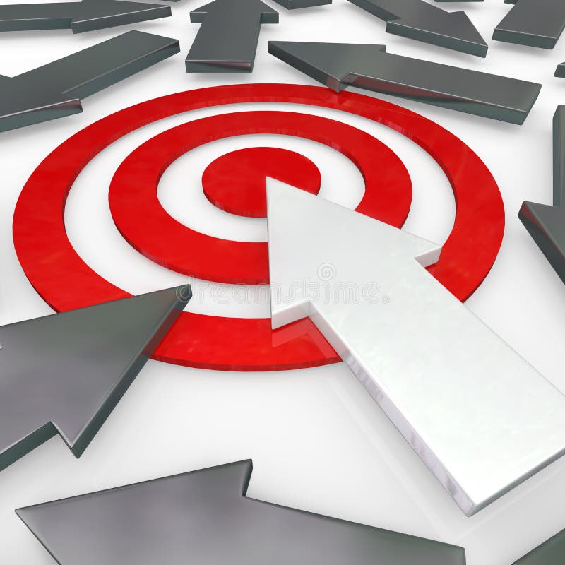 One Arrow Beats Others To Target Winner Success Stock Illustration ...