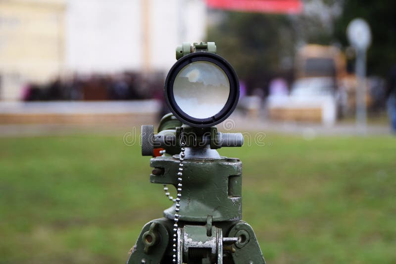 One Artillery Sighting Device Stock Photo - Image of equipment, forces ...