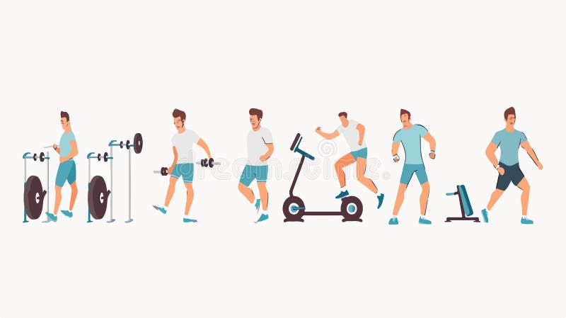 One of Athletes Doing Exercise Collection of Individuals Engaged in ...