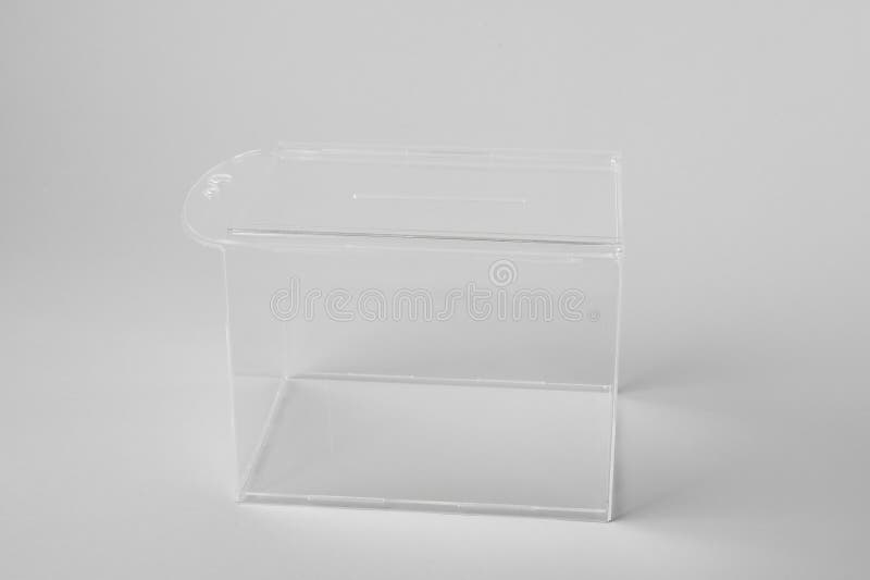 One Ballot Box on Light Grey Background. Election Time Stock Image ...