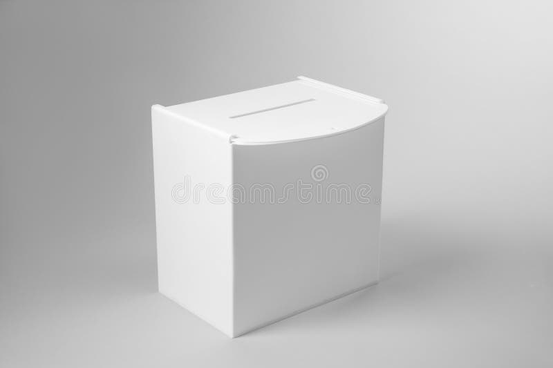 One Ballot Box on Light Grey Background. Election Time Stock Image ...