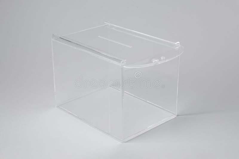 One Ballot Box on Light Grey Background. Election Time Stock Photo ...