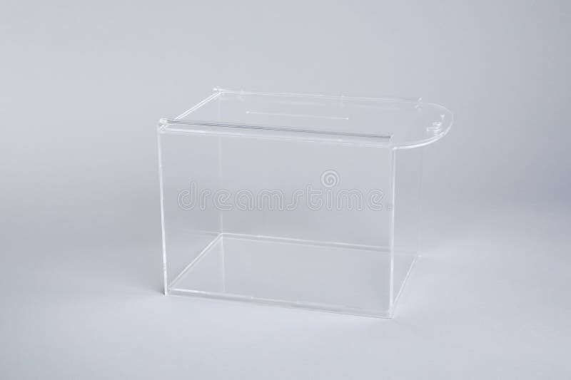 One Ballot Box on Light Grey Background. Election Time Stock Image ...