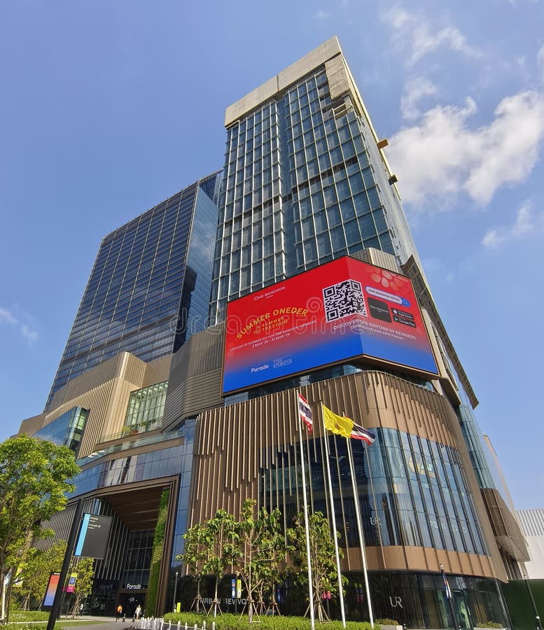 One Bangkok Soaring into Blue Sky Editorial Stock Photo - Image of ...