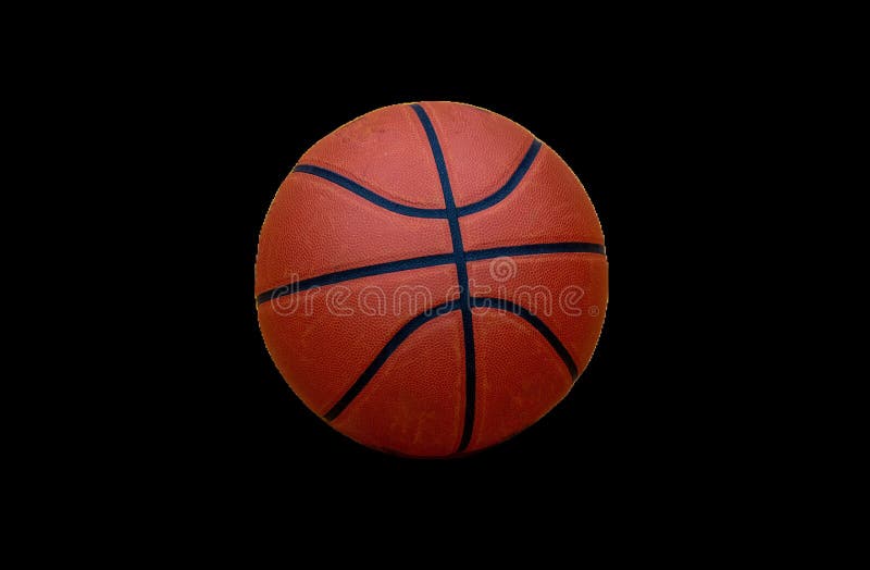 One Basketball with No Background Stock Photo - Image of symbol ...