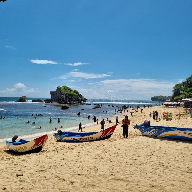 One of the Beaches in Indonesia Editorial Stock Photo - Image of ...