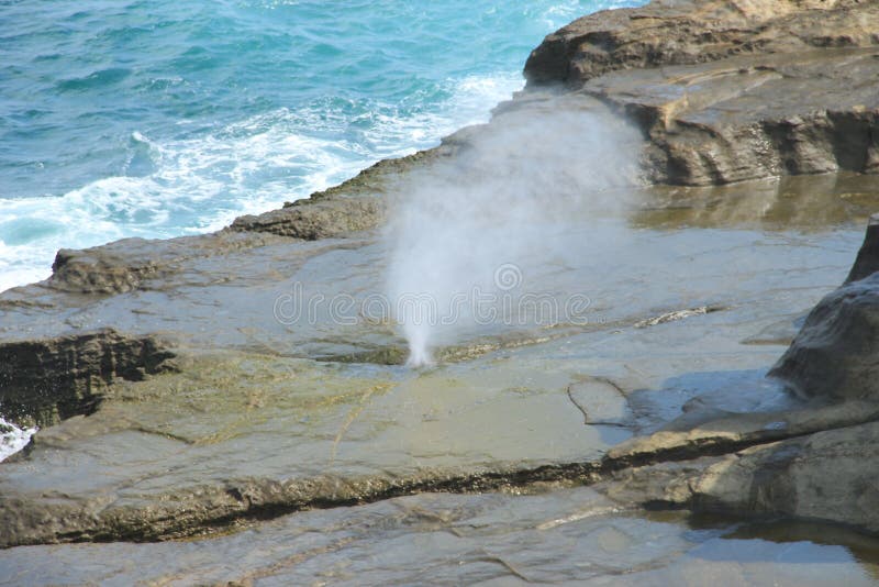 Water Spray from the Culvert Stock Photo - Image of beaches, sand ...