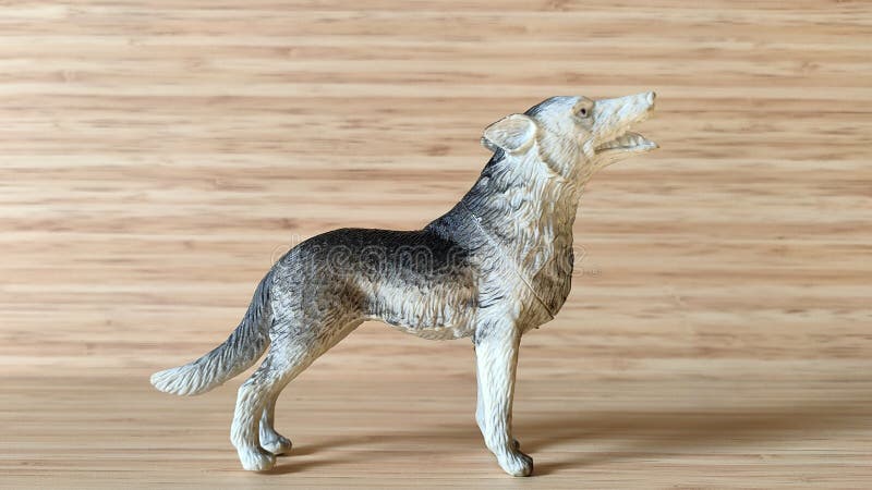 This One Beast is Called a Wolf in the Form of a Toy Statue that Poses ...
