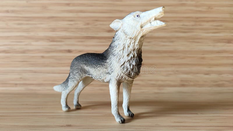 This One Beast is Called a Wolf in the Form of a Toy Statue that Poses ...