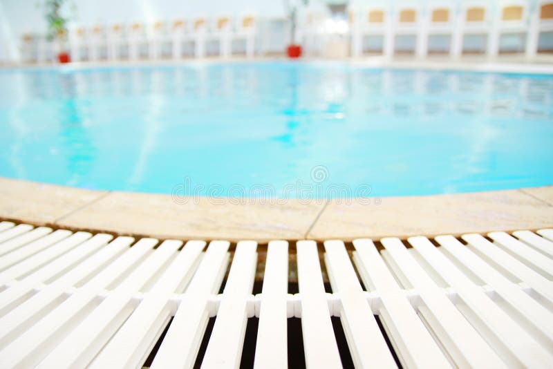 One Beautiful Blue Water Pool Stock Image - Image of relaxation ...