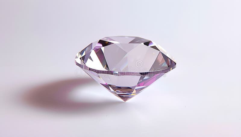 One Beautiful Shiny Diamond Isolated on White Stock Image - Image of ...