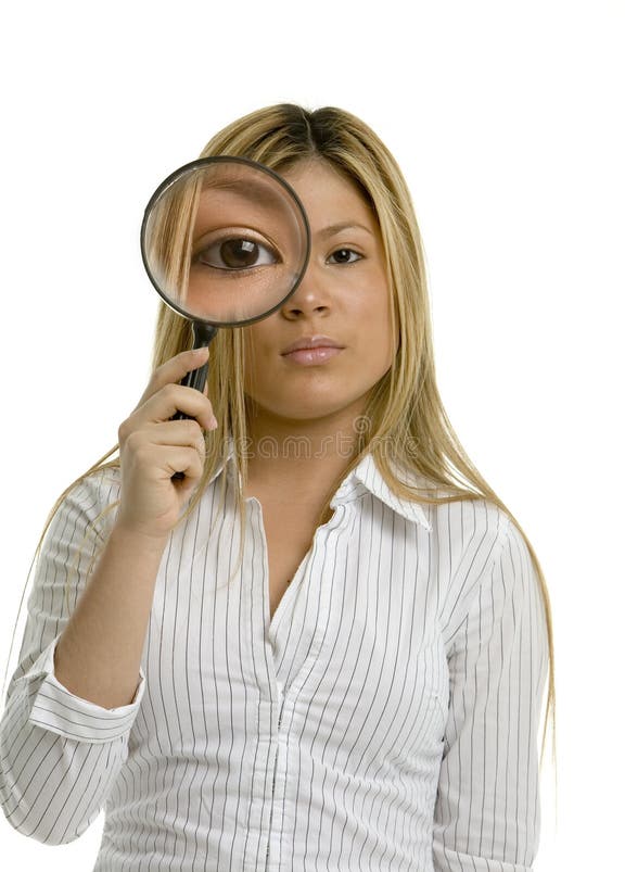 One big eye stock image. Image of blond, manager, diversity - 743991