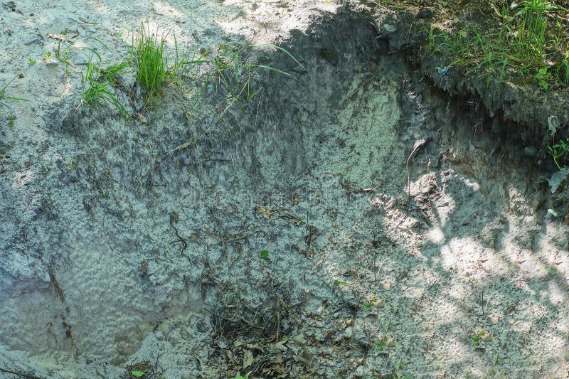 Gray Dry Sand Texture in a Heap Stock Image - Image of detail, built ...