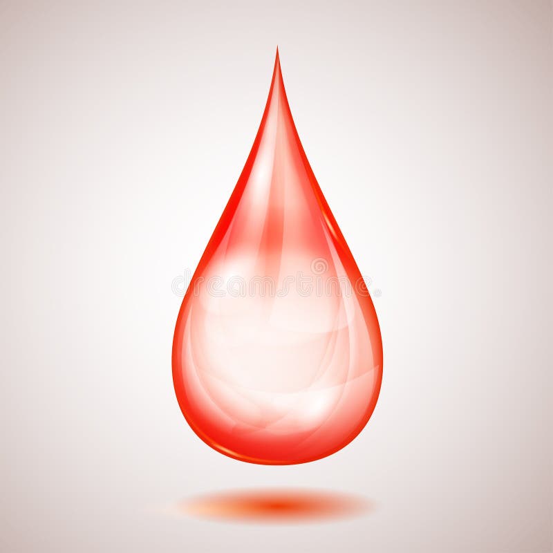 One big red drop stock vector. Illustration of elements - 92357402
