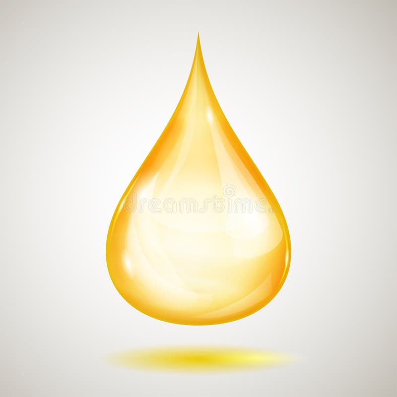 One big yellow drop stock vector. Illustration of drop - 92357393