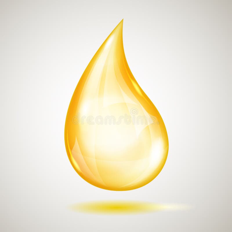 One big yellow drop stock vector. Illustration of dripping - 92357422