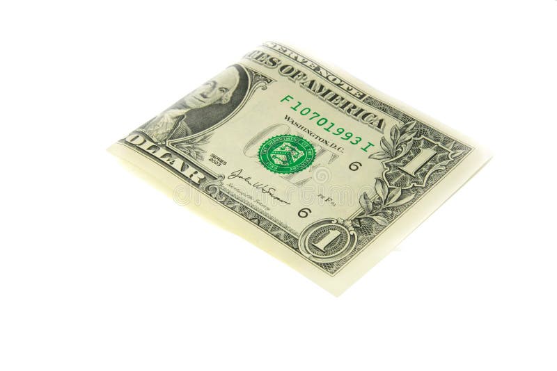 One bill of one US dollar stock photo. Image of cash - 34118748