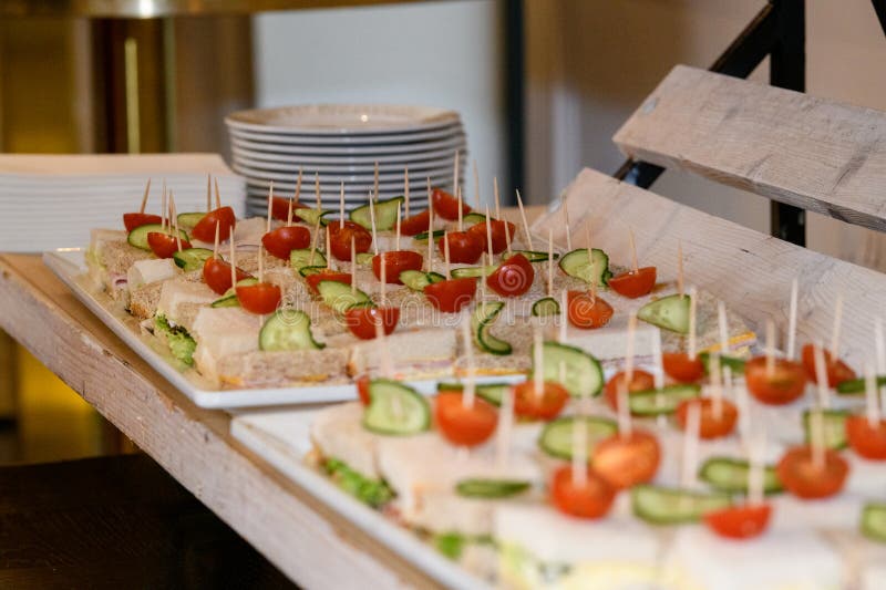 One-bite Appetizers for All Types of Guests Stock Image - Image of ...