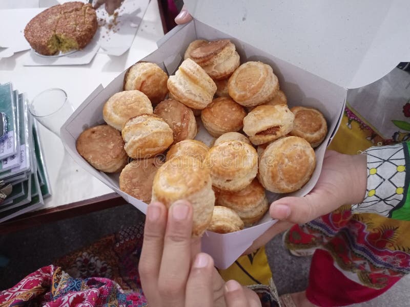 One Bite Patties from Bakery Stock Photo - Image of bite, cake: 256245970