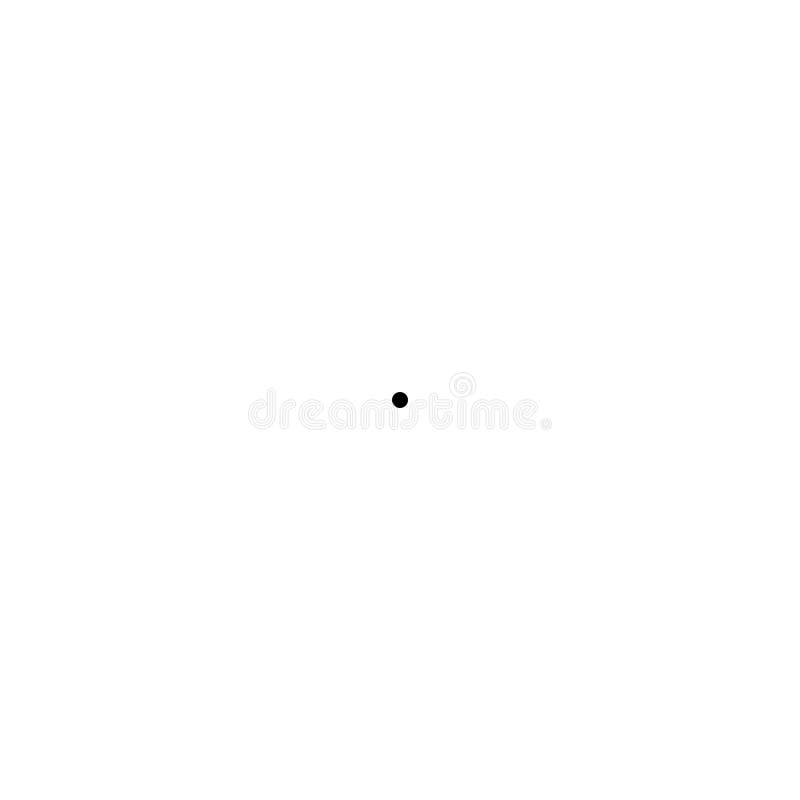One Black Dot on a White Background Stock Vector - Illustration of ...