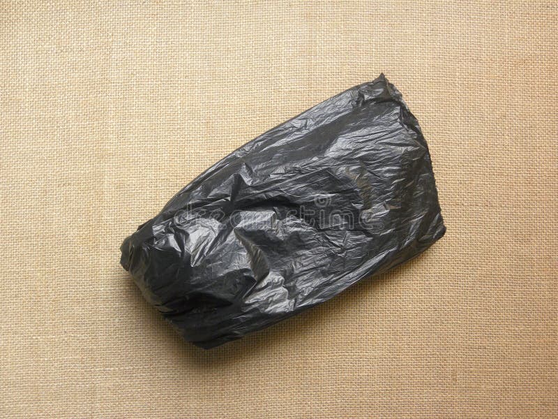 One black garbage bag stock image. Image of garbage - 181686359