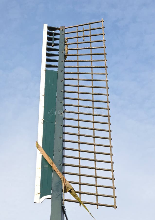 One Blade of an Old Windmill in the Netherlands Stock Photo - Image of ...
