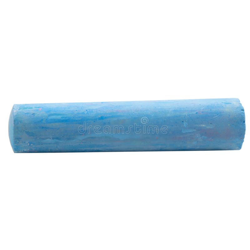 One blue big chalk stick stock photo. Image of single - 266497180