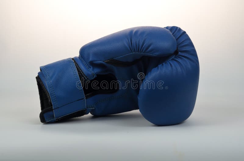 Red and Blue Boxing Gloves Hanging on White Background. Generative AI ...