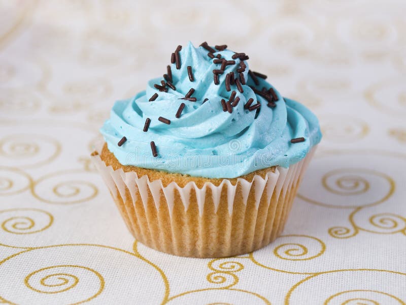 Blue Cupcake stock image. Image of stand, sweet, cakes - 42672215