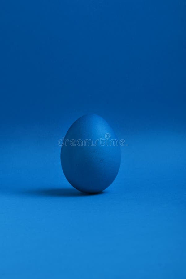 Blue Egg on Blue Background Stock Image - Image of design, festive ...