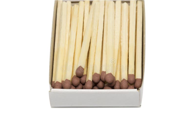 One Pack of Brown Matchsticks Stock Photo - Image of closeup, burnt ...