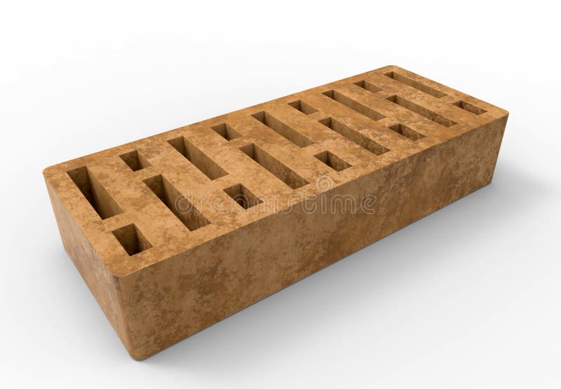 One brick stock illustration. Illustration of building - 58694096