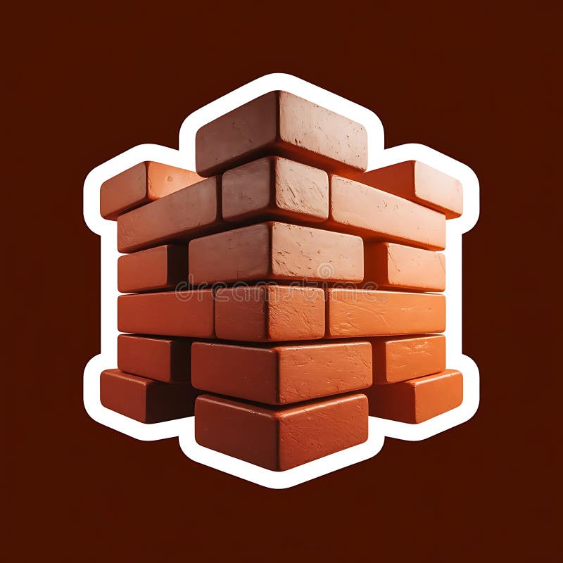 One Brick at a Time Stacked Blocks Forming a Wall of Success, with ...
