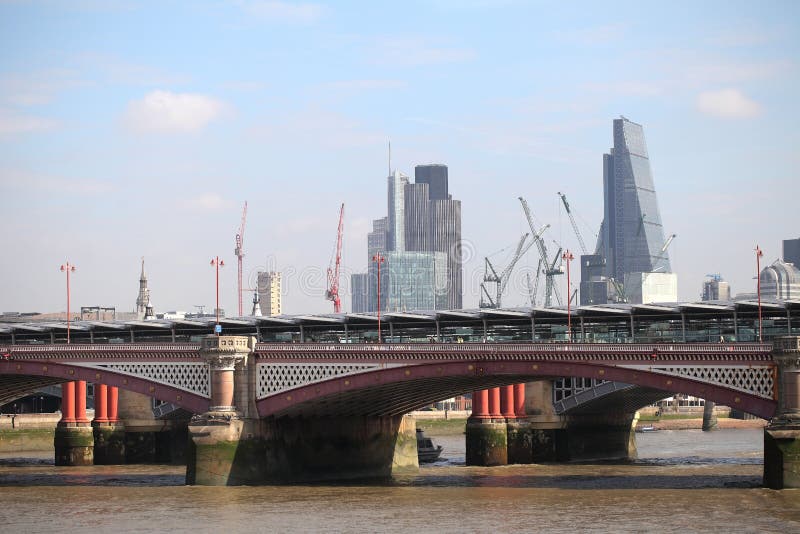 One of the Bridges in Central London Stock Photo - Image of downtown ...