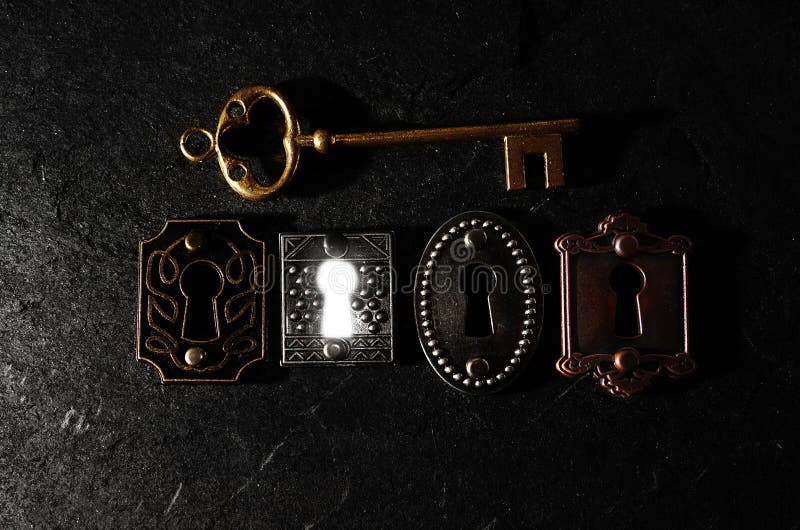 Old Fashioned Locks and Key Stock Image - Image of vintage, lock: 63122569