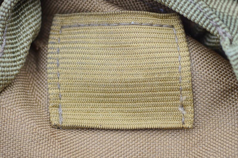 One Brown Square Fabric Patch Stock Photo - Image of clothes, abstract ...