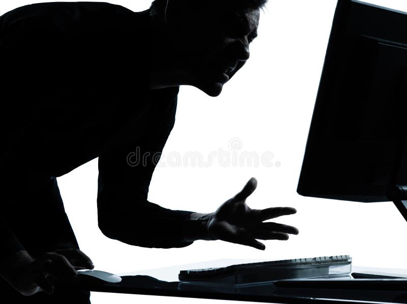 Angry Displeased Young Man Screaming Stock Photo - Image of evil, anger ...